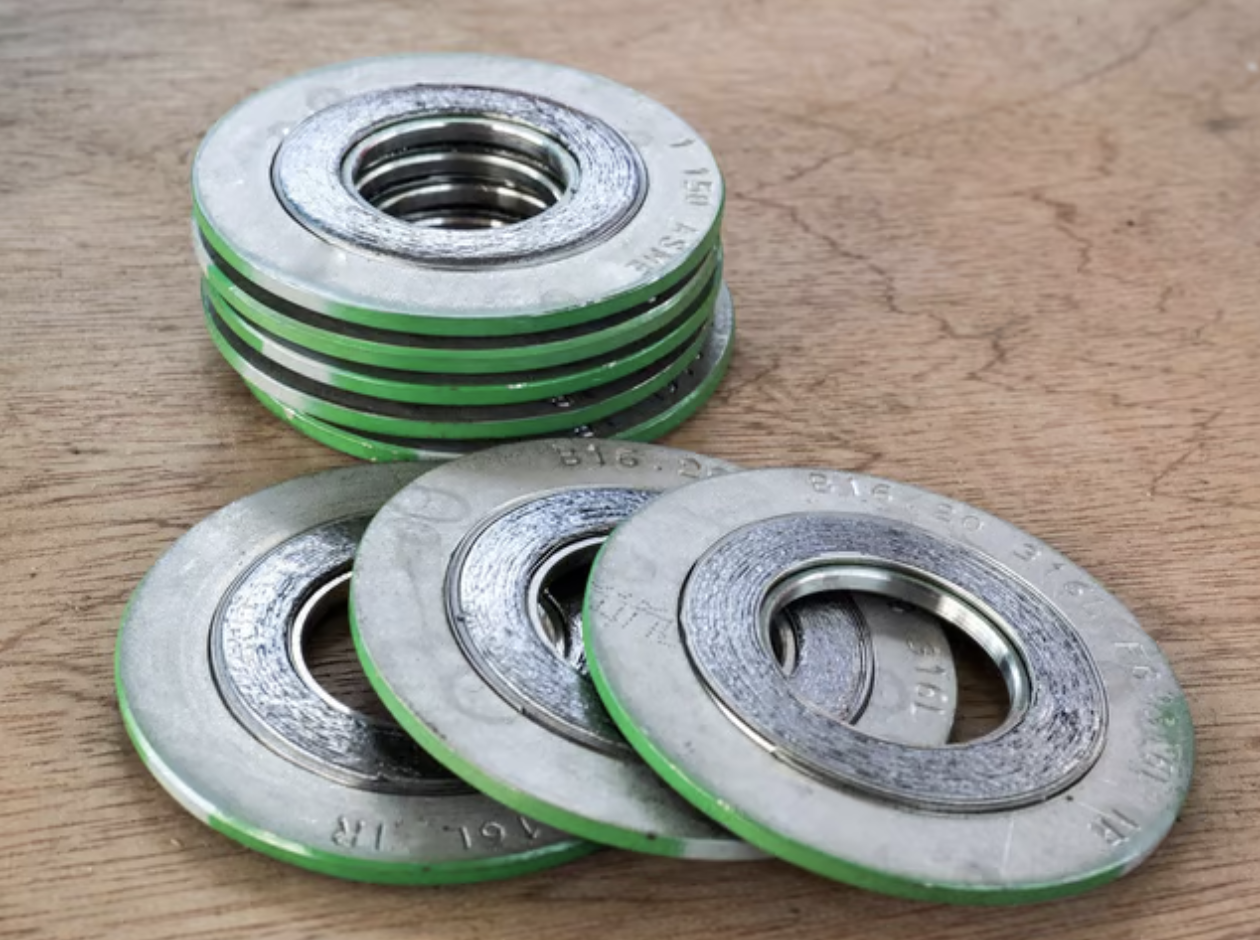 METAFLEX SPIRAL WOUND GASKET 20 INCH CL600 SS316L GRAPHITE FILLED WITH ...